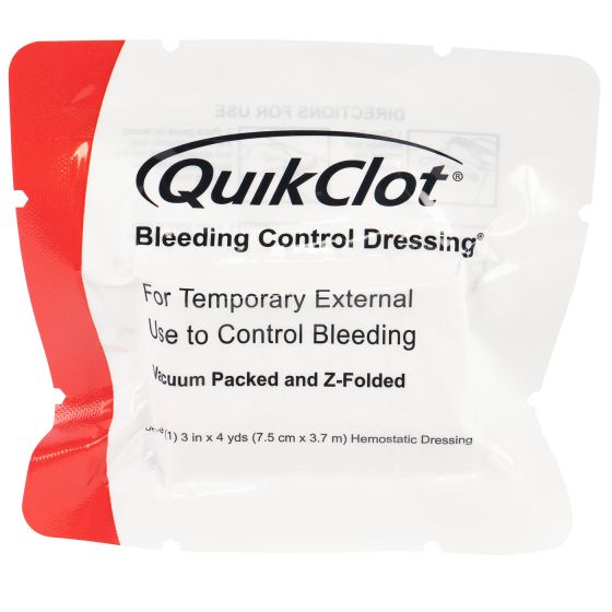 QuikClot Bleeding Control Z-fold Dressing - 3 in. x 4 yd – Kentucky ...