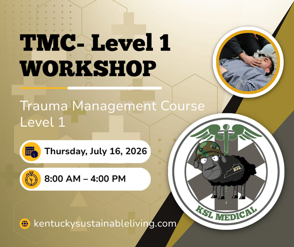 Trauma Management Course Level 1 – Kentucky Sustainable Living